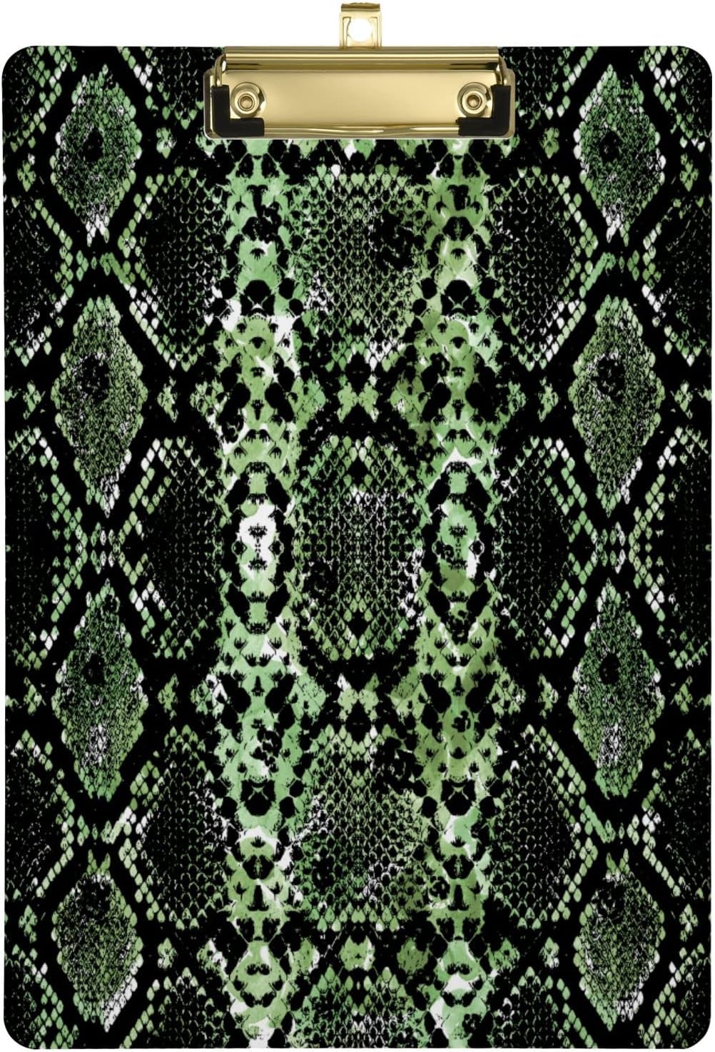 ZHANZZK Snake Skin Clipboard Hardboard Wood Nursing Clip Board and Pull ...