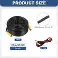 Backup Camera RCA Video Cable, 65.6FT/20M Copper Core Audio Video Cord ...