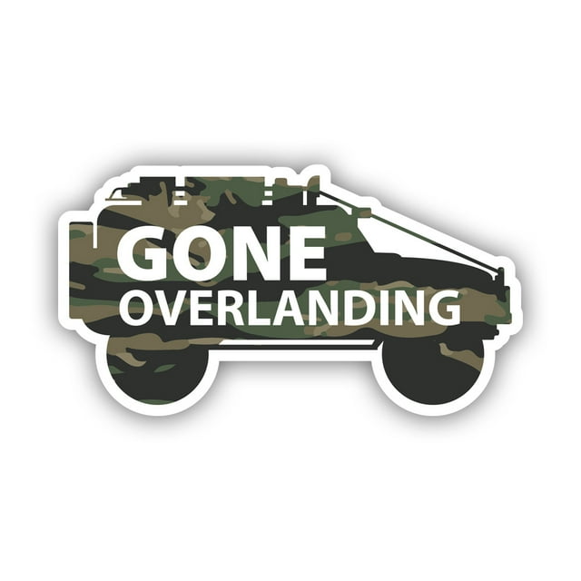 Camo Gone Overlanding Sticker Decal - Self Adhesive Vinyl ...