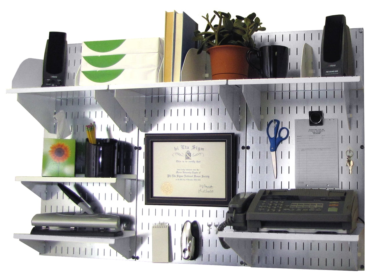 Wall Control Office Organizer Unit Wall Mounted Office Desk Storage and ...