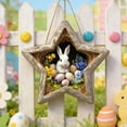 Acrylic Easter Bunny Hanging Ornament, Star Shaped Nest Pendant Decor ...