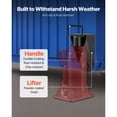 1-Pack Shipping Container Jack Lug with U-Shaped Handle, Heavy ...