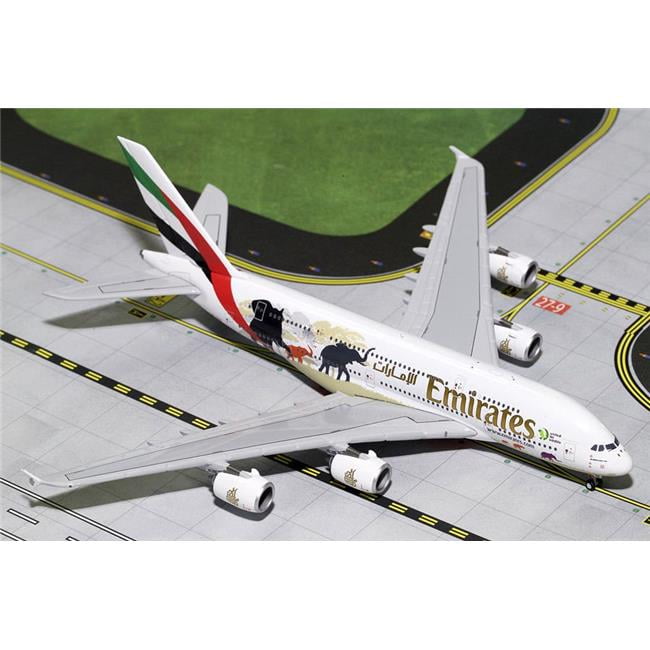 Gemini Jets 1-400 GJ1668 Emirates Airbus A380-800 Wildlife No.2 1-400 ...