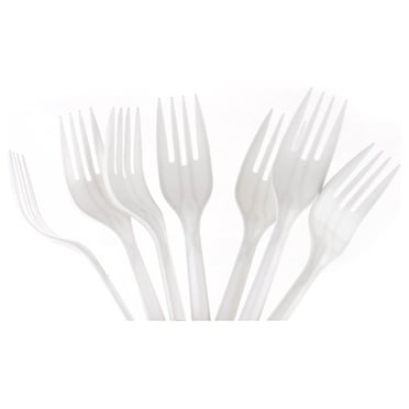120 Pack Premium Gold Plastic Forks - Heavy Duty, Disposable, Ideal for ...