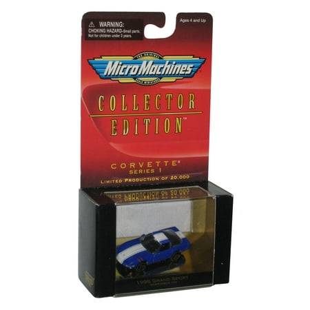Micro Machines Collector Edition 1996 Blue Corvette Grand Sport Toy Car ...
