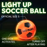 Light Up Soccer Ball Soccer Goal Gift Set - Glow In The Dark Soccer ...