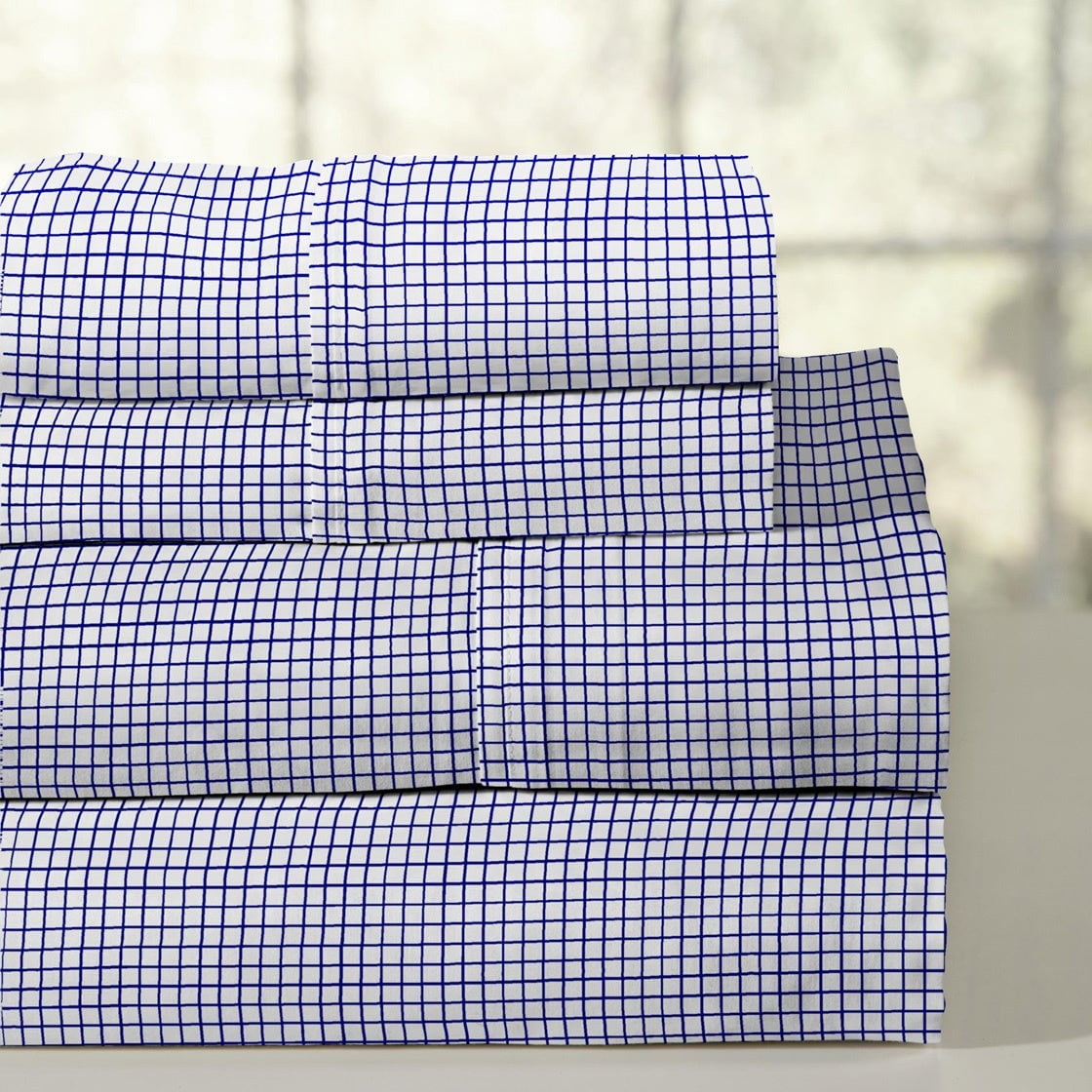 Pointehaven 100% Combed Cotton Percale Crisp Breathable Sheet Set ...