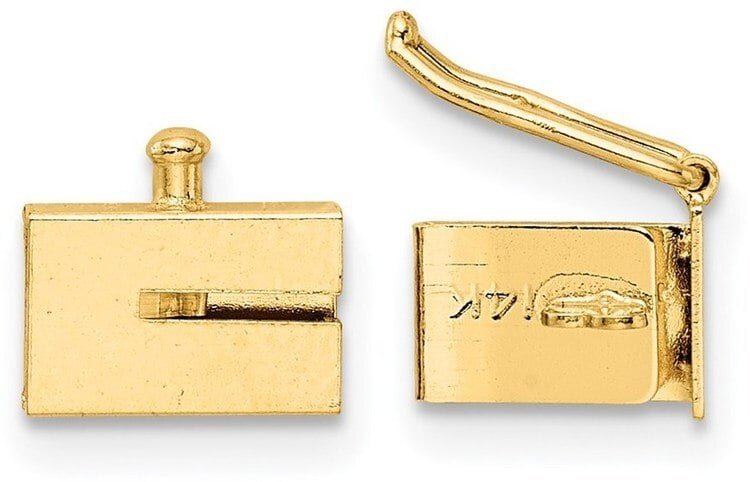 5mm 14k Yellow Gold Box Clasp - Walmart.com