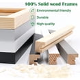 COEQWD-5x7 Picture Frame White, Solid Wood Frame 5x7 with Acrylic ...