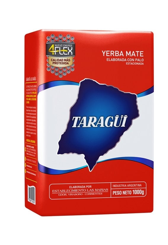 5 Pack Taragui Yerba Mate Con Palo - Taragui Yerba Mate with Stems ...