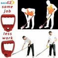 BACKEZ 2-Pack Ergonomic Shovel Handle Attachment, Back-Saving Tool Grip ...