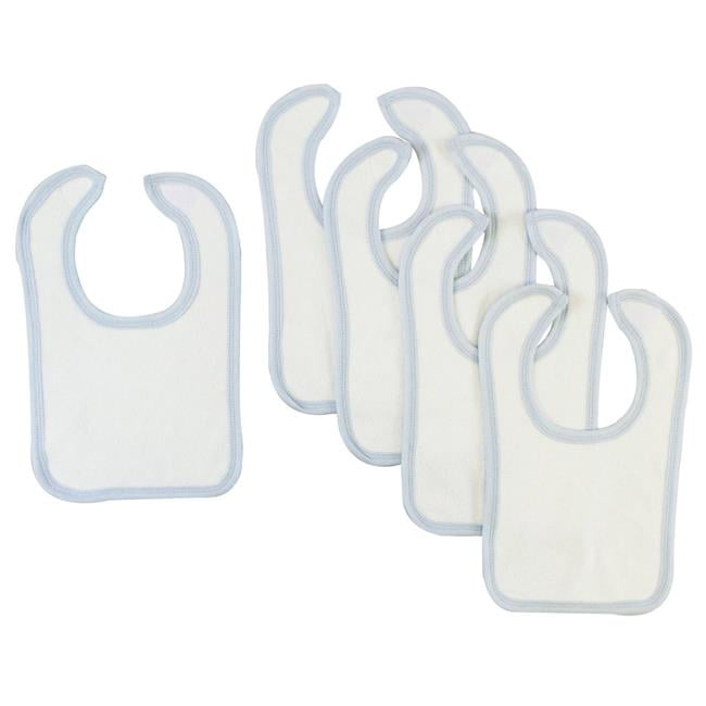 Click here for Bambini 1024-W-B-5 12.25 X 7.5 In. Infant Bib  Whi... prices