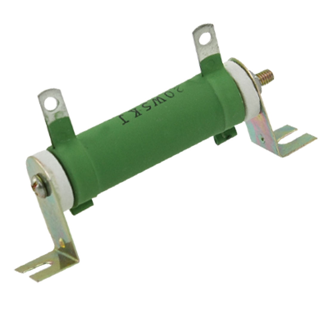 Unique Bargains Nonflammable 5K Ohm 20W Ceramic Tube Resistor 20 Watt 5KR