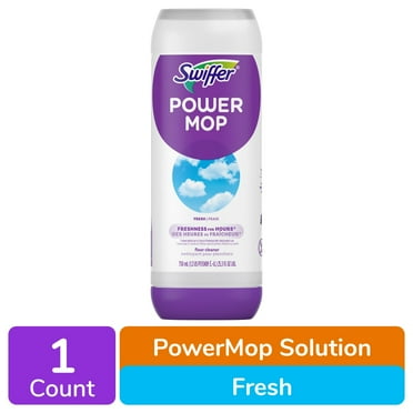 Swiffer PowerMop Wood Quick Dry Liquid Floor Cleaner Solution, Lemon ...