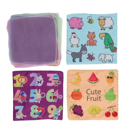 Baby Tissue Box Toy, Educational Farm Pattern Mock Tissue Box High Contrast Baby Tissue Box ...