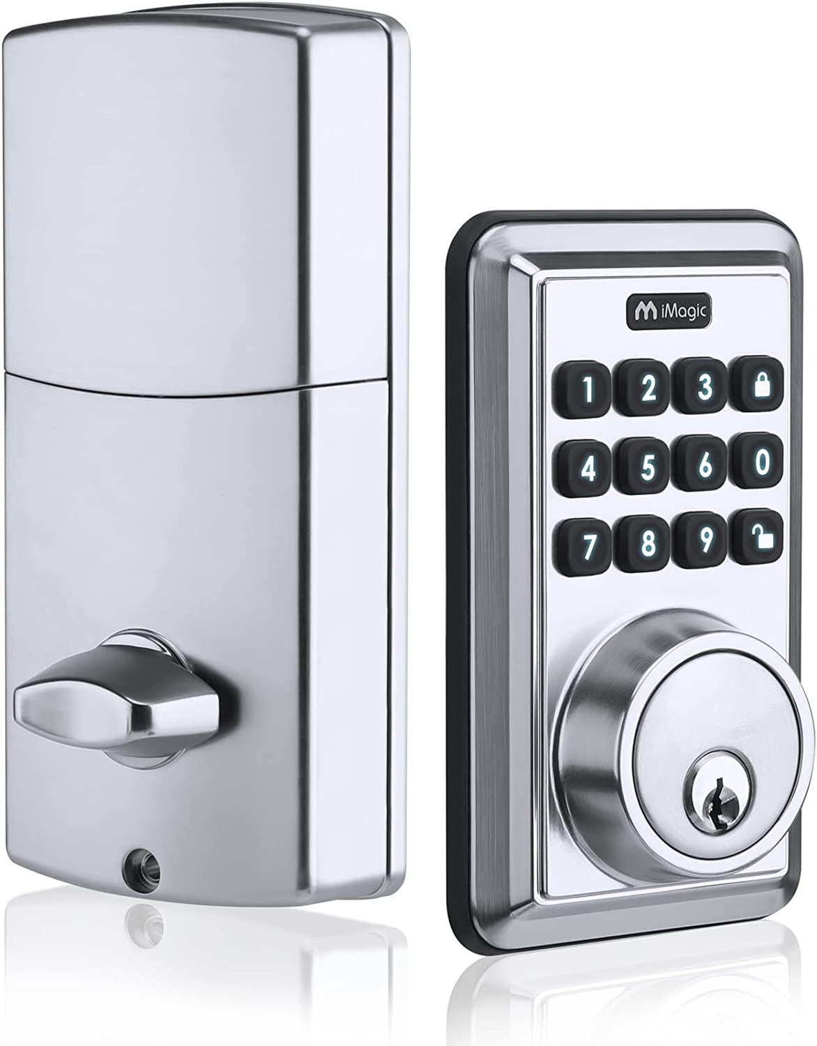 iMagic Keypad Deadbolt, Keyless Entry Deadbolt Lock, Electronic Keypad ...