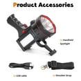 Hunting Friends Super Bright Rechargeable LED Spotlight Flashlight ...