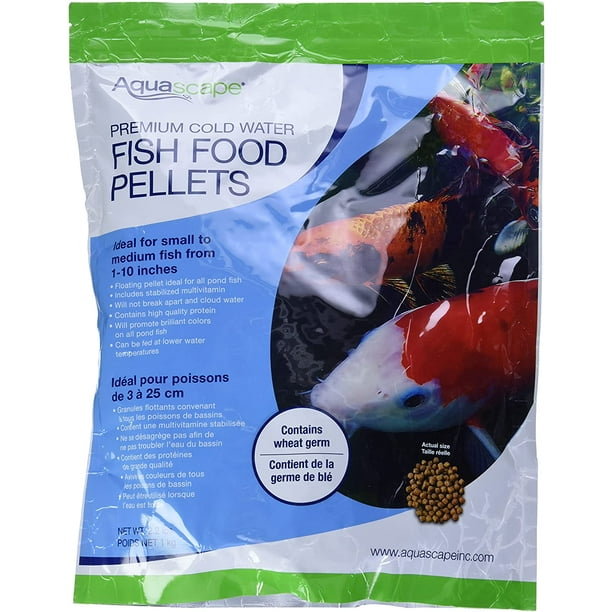 Aquascape Premium Cold Water Fish Food Pellets for Small to Medium Koi ...