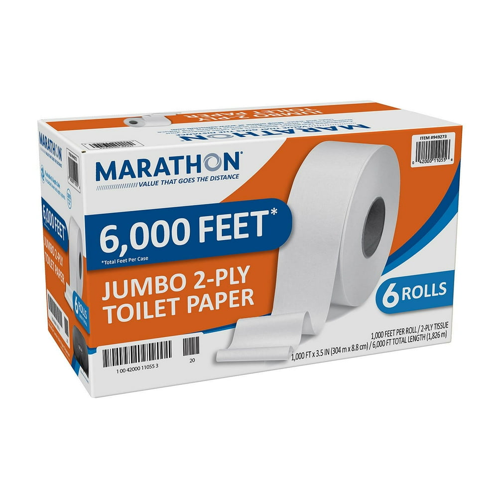 Product Of Marathon Bath Tissue 2 Ply 6 Jumbo Rolls Toilet Paper Bulk Savings Walmart product-of-marathon-bath-tissue-2-ply-6-jumbo-rolls-toilet-paper-bulk-savings-walmart