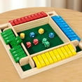 Wrongduck Shut The Box Game, Wooden Board Table Math Game for 2–8 ...