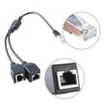 Yammee RJ45 LAN Ethernet Y Splitter Adapter Cable Ethernet Port Sharing ...