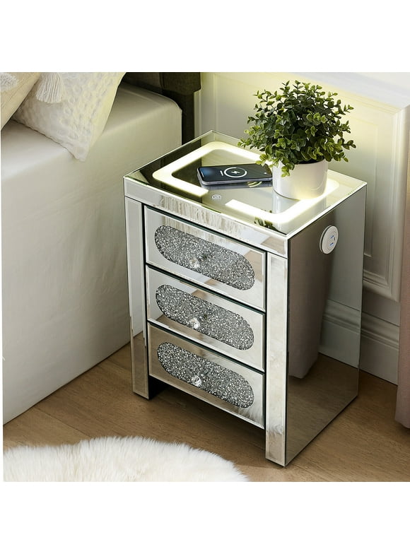Mirrored Nightstands in Nightstands - Walmart.com