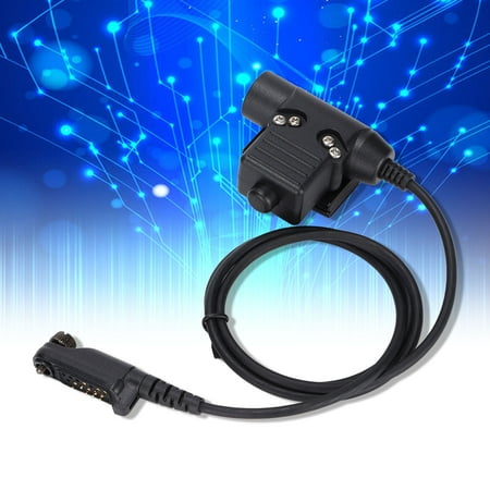 Spptty U94 PTT Military Adapter For Hytera PD600 PD602 PD605 PD662 PD665 PD680 PD682 PD685 X1p ...