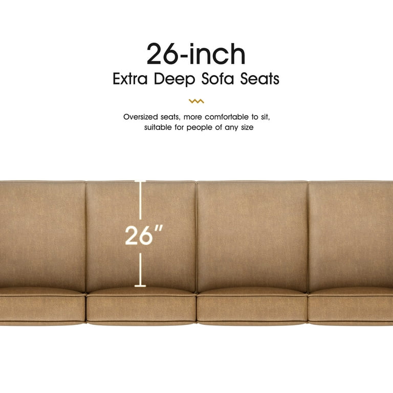 68 Inch Leather Sleeper Sofa | Baci Living Room