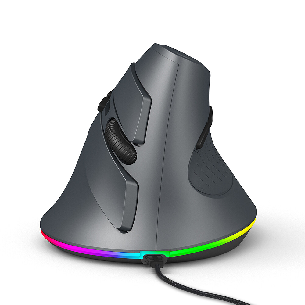 Sunffice USB Wired Mouse, Vertical Mouse with Ergonomic Design , RGB ...