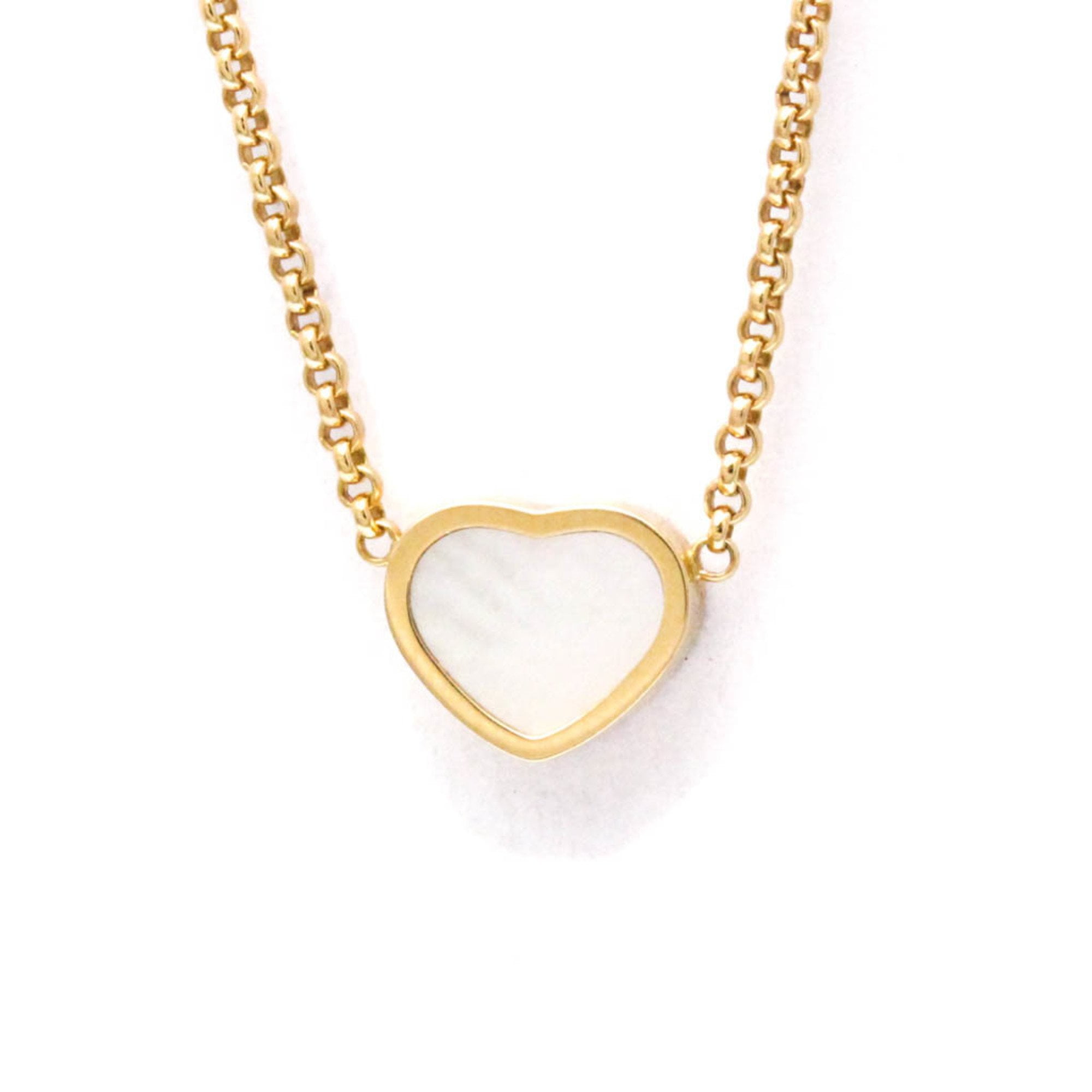 Pre-Owned Chopard My Happy Heart Necklace 81A086 Pink Gold (18K) Mother ...