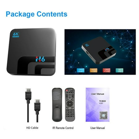 JUST BUY IT H6 TV Box Set-top Box 6K Wifi Streaming Media Player Voice ...