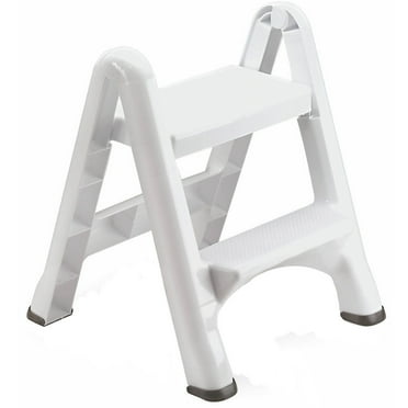 Rubbermaid Plastic Step Stool, In-Mold Tread, 1-Step, Gray - Walmart.com
