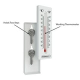 Stalwart Wall Mount Thermometer - Hidden Key Holder for Home, Car ...