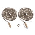 Set of 2 Multipurpose Ceiling Fan Pull Chain Extension Metal Chain ...