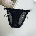 Aellinatey Womens Sweet Floral Lace Trim Cut Out Underwear Soft Mesh ...