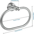 LAMIRO Hand Towel Ring,Brushed Nickel Stainless Steel Bathroom Hand ...