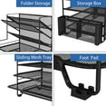 7 Tier Desk File Organizer, Letter Tray Paper Organizer with Pen Holder ...