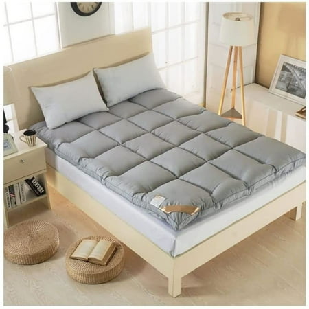 Japanese Futon Floor Mattress Goose Down Fiber Roll Up Tatami Portable ...