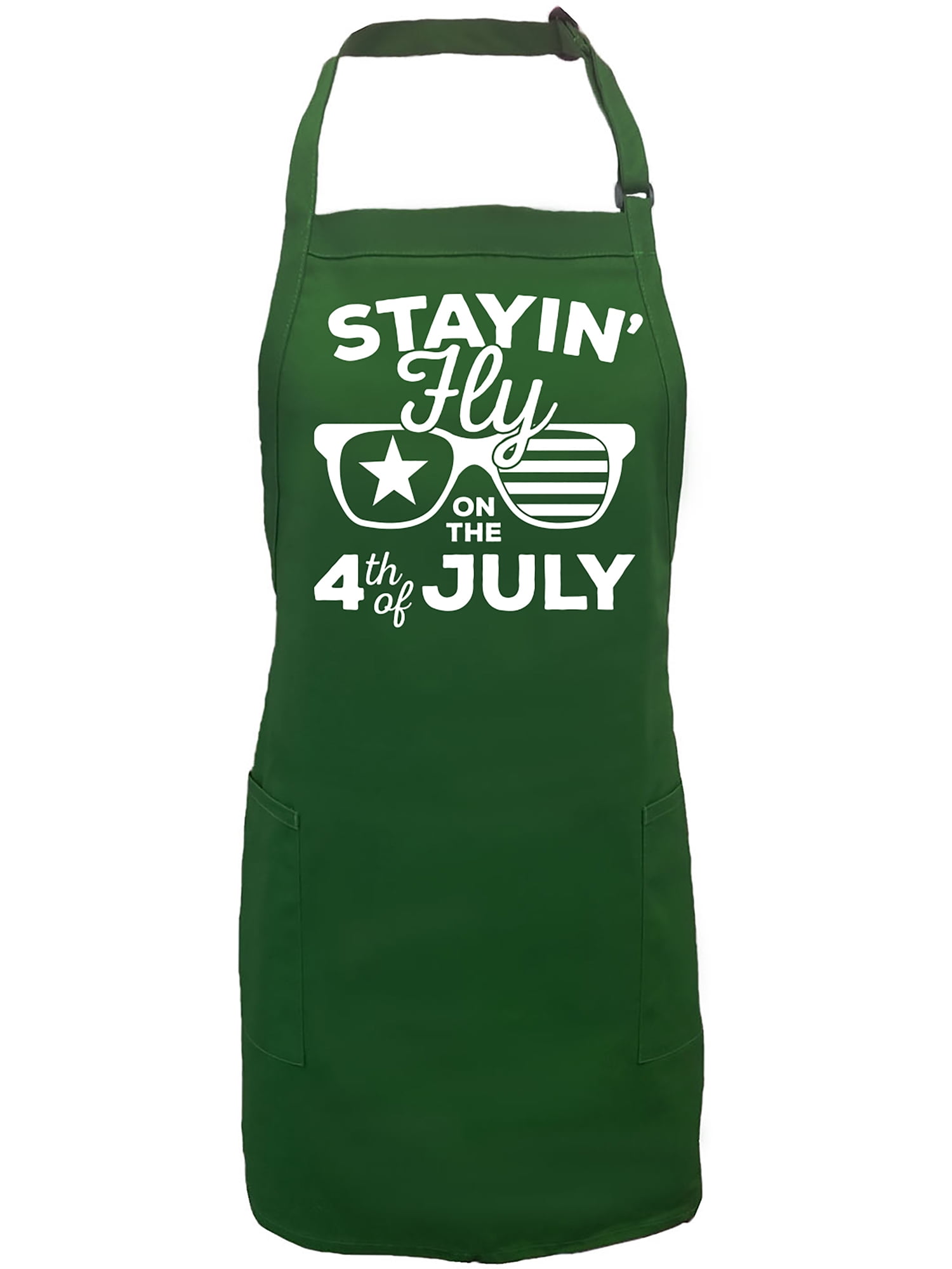 Staying Fly On The 4th Of July Apron with 2 patch pockets - Walmart.com
