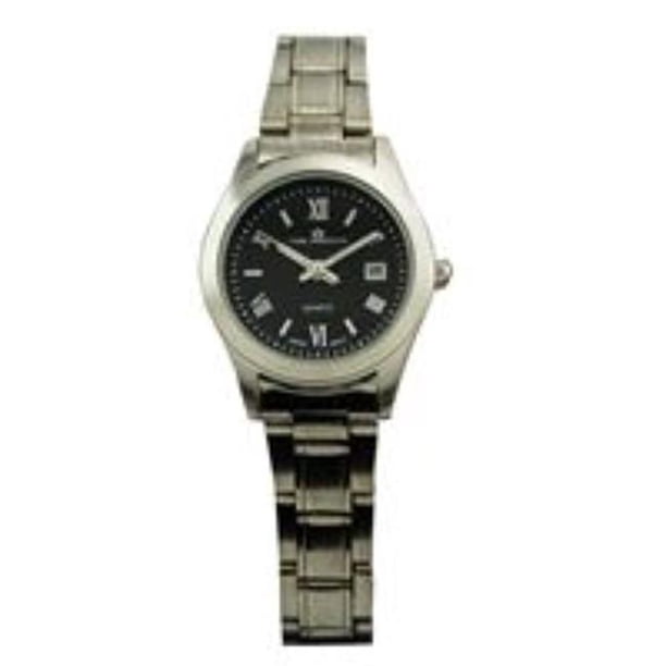 Time America Watches TAL324-BLK Womens Watch with Date Window, Silver ...