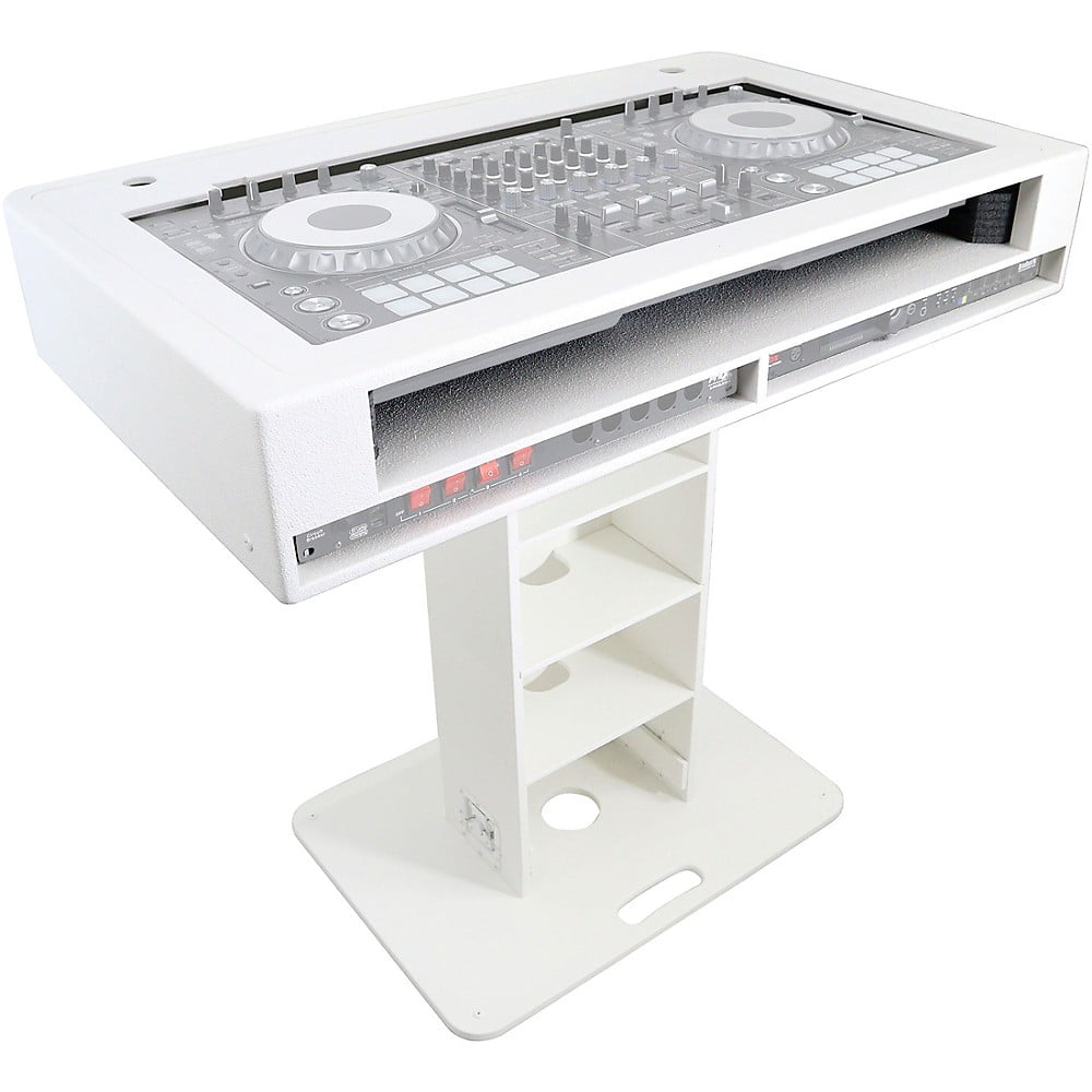 ProX Control Tower 2U DJ Podium Stand w/ 2x Travel Case for Pioneer XDJ ...