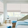 Roman Shades Blackout Window Shades - Polka Dot Fabric Lined Custom ...