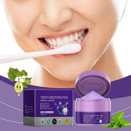 Tooth Polish Snow ning Purple Shine Tooth Powder Gums Mouth Fresh ...