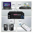 White 2000W Power Amplifier 2.0 Channel Home Theater Amplifiers DC 12V ...