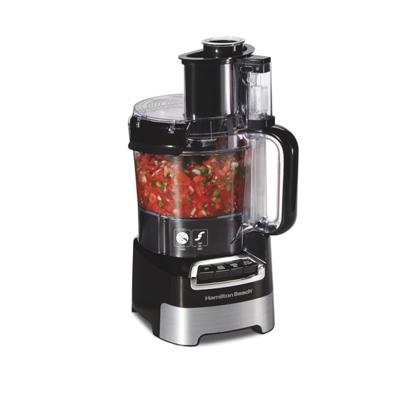 FOHERE Food Processor 12 Cup with Chopping Slicing Dough Attachments ...