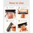 75kPa Vacuum Sealer Machine, Compact Vacuum Sealer for Food, 4-in-1 ...