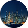 Design Art San Francisco Skyline at Night' Ultra Glossy Cityscape Metal ...