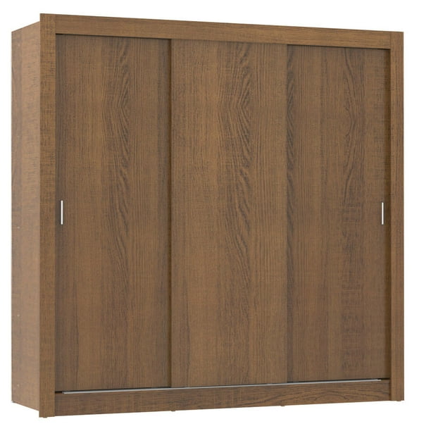 Ropero Closet Madesa Monaco 3 Puertas Corredizas Marrón Madesa 1093 ...