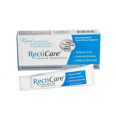 Recticare Anorectal Rapid Pain Relief Cream, 30 g HSA/FSA Eligible ...