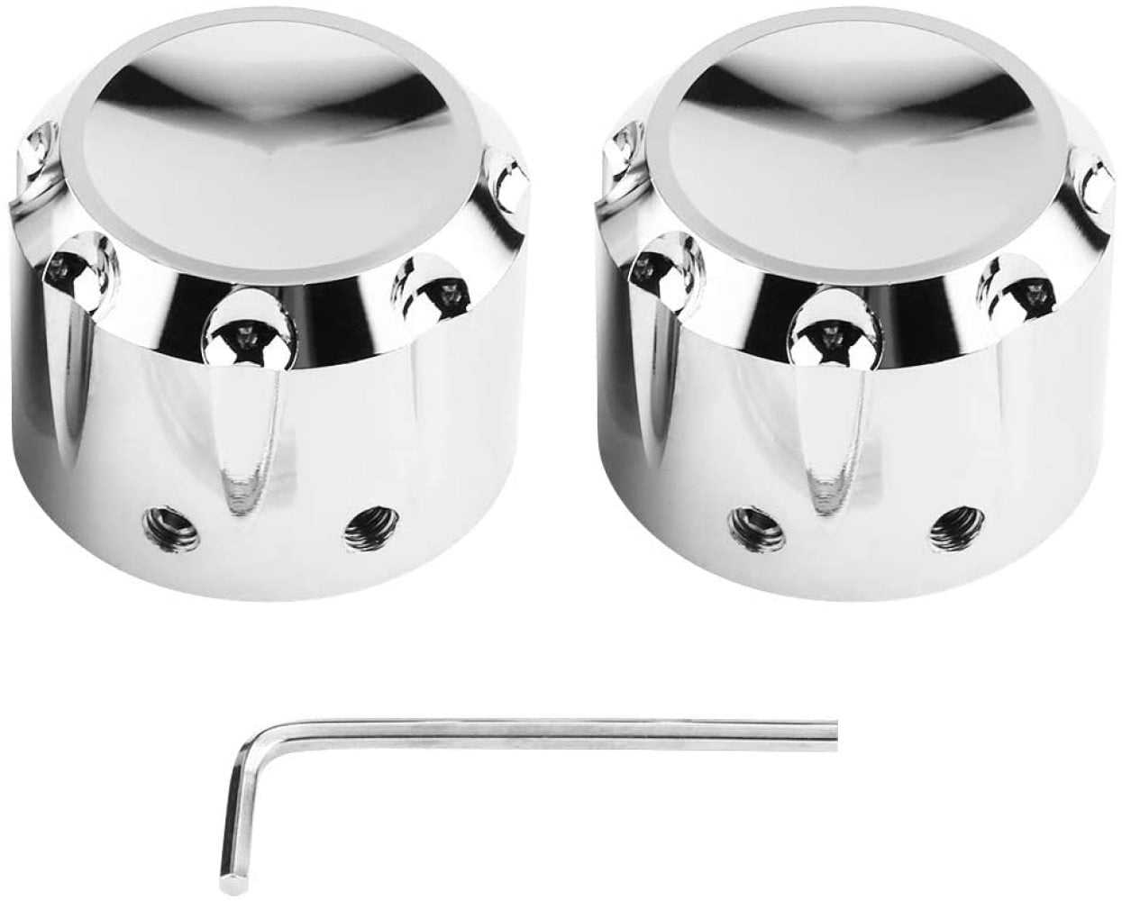 Motorcycle Axle Nut Covers, RovKeav 2pcs Aluminum Motorcycle Front Axle ...